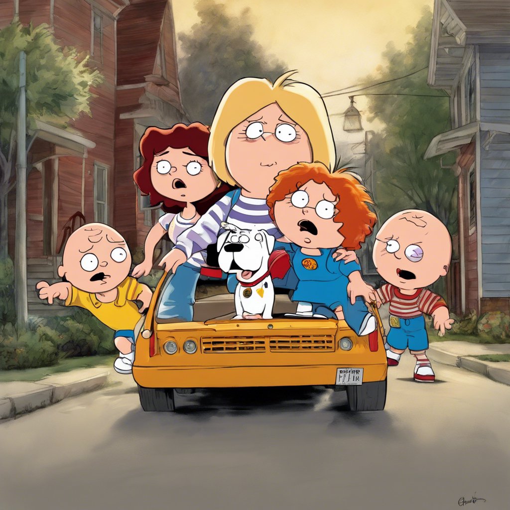 Chucky and Family guy Glenda and Fanart
