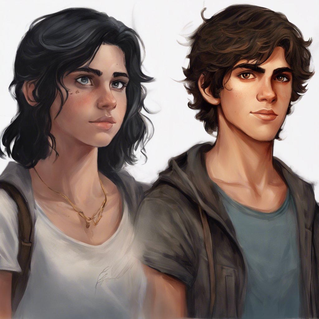Percy Jackson’s sister Esme traces Nico Fanart