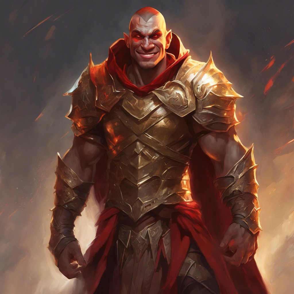 Very very short handsome orc man Fanart