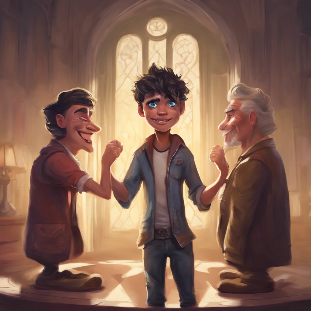 “Guess who!” James clasped his hands | Fanart