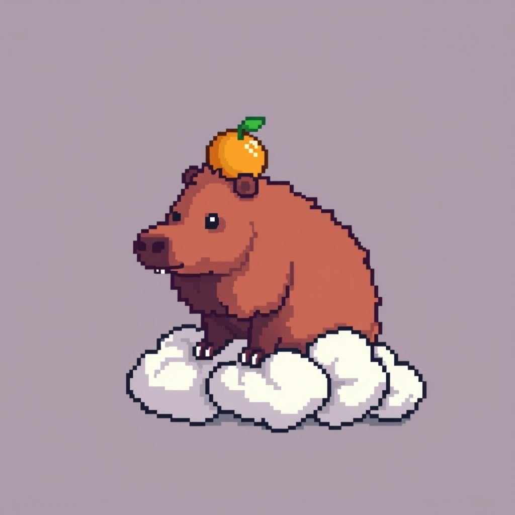 Capybara on a cloud and has Fanart