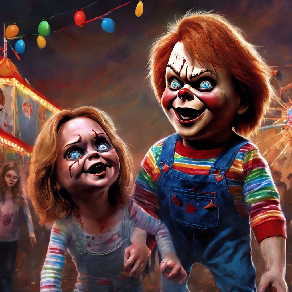 Chucky has makeup on him Chucky’s Fanart