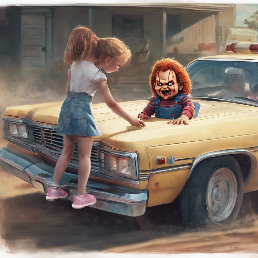 Chucky spanks his daughter Glenda for | Fanart