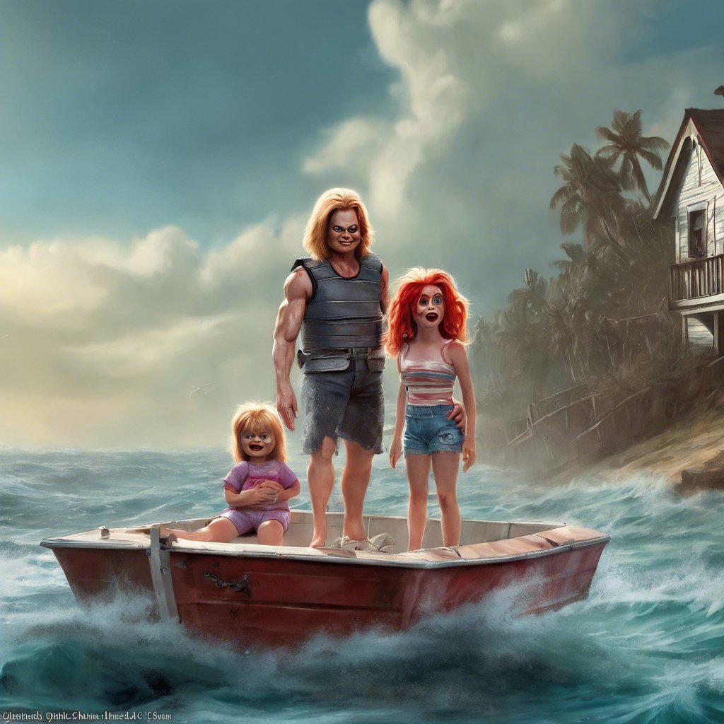 Chucky and Tiffany’s twin children Glen Fanart