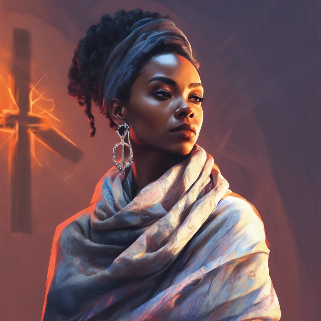 Beautiful young black light skin lady | Fanart