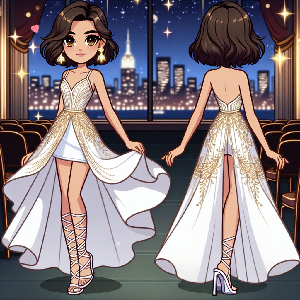 Anime Girl White Dress: Anime girl Fanart