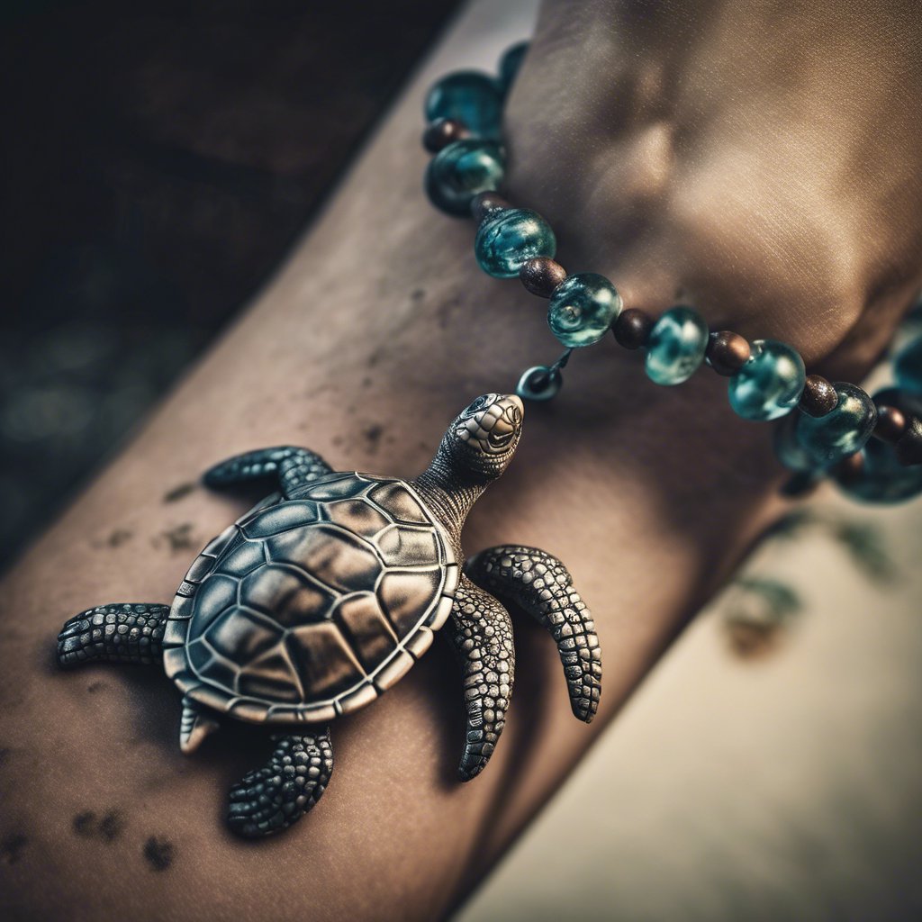 Turtle and starfish hand rosary Fanart