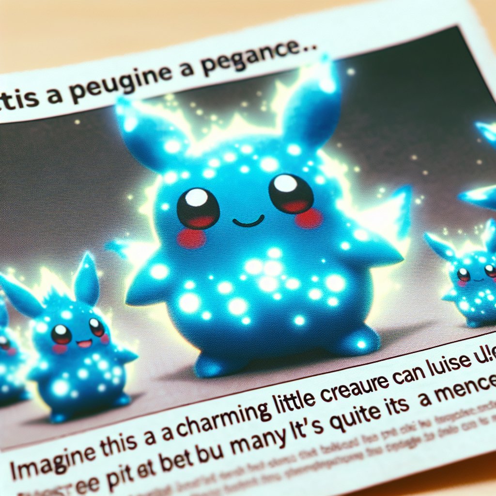 A cute little blue glowing guy Fanart